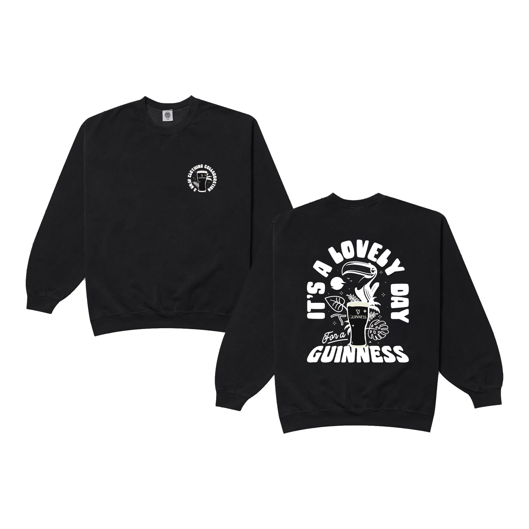 Guinness x MS 'Jungle' Sweater - Black – Maison Sydney